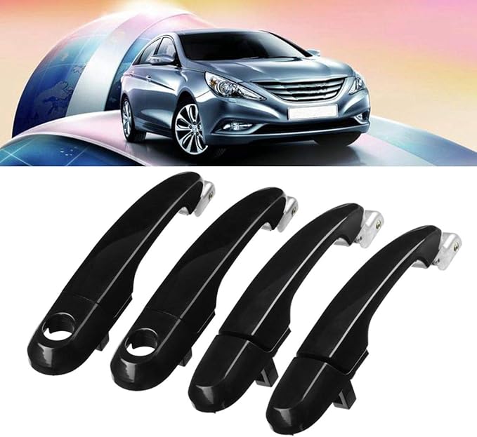 GLEEMENB Poignée de Porte extérieure extérieure Noire Avant Gauche ...