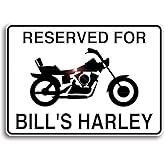 Amazon.com: Custom Motorcycle Sign Metal Wall Art, Personalized ...
