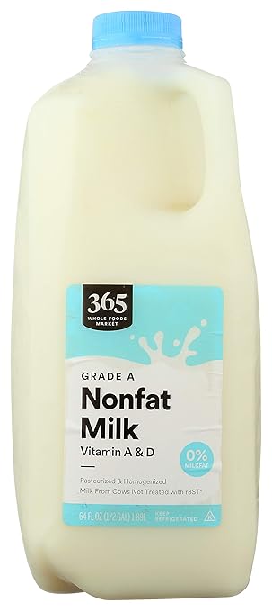 365 Whole Foods Market, Grade A Nonfat Milk, 64 Fl Oz (Packaging May ...