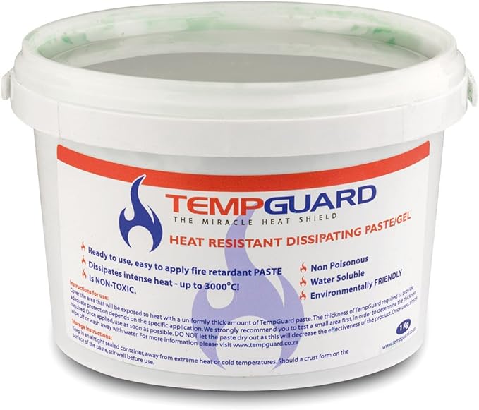 Tempguard Heat Insulating Fire Retardant Gel Paste, 1kg: Amazon.co.uk ...