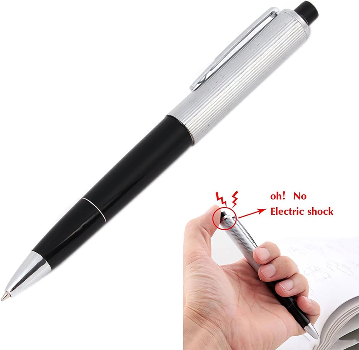 Electric Shocking Pen Ball Point Pen Shocking Joke Funny Prank Trick ...