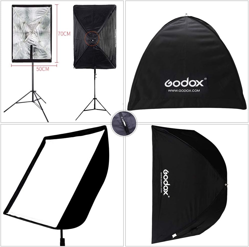 GODOX Softbox 20″ x 28″/ 50cm x 70cm Umbrella Rectangle Portable Softbox Reflector for Studio ...