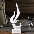 Amazon.com: Octdays White Abstract Statue Sculpture Decorations, 15.3 ...