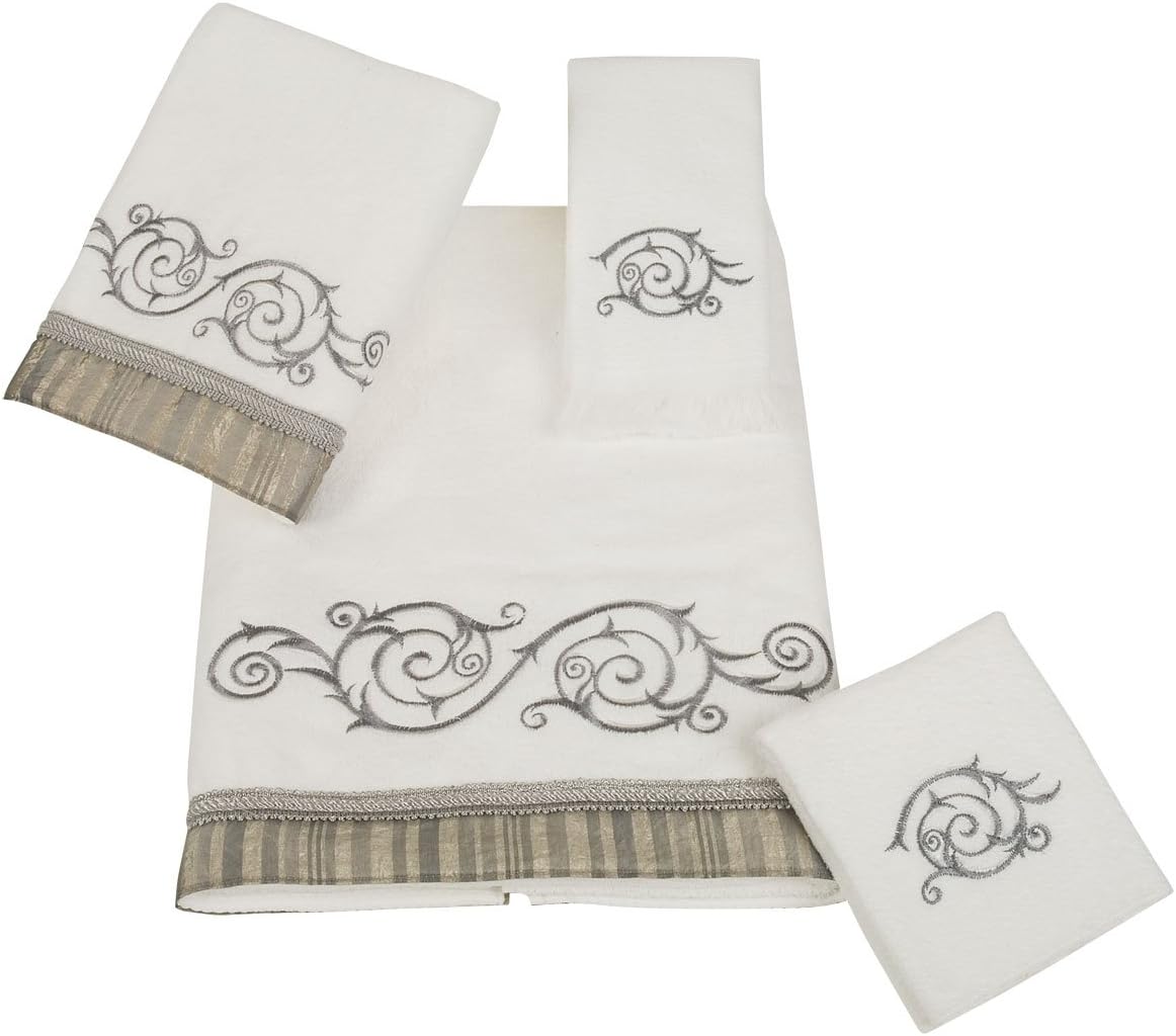 Amazon.com: Avanti Avalon Bath Towel, White: Home & Kitchen