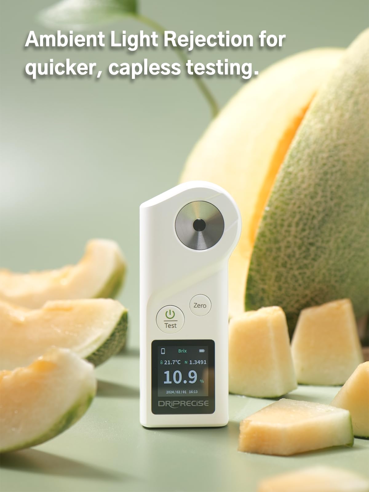 Refractometer Brix Digital Sugar Juice Refractometer 0-50% Brix ...