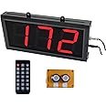 Amazon.com: BTBSIGN LED Up/Down Counter with Switch Box & Remote Red 4'' LED Display (3Digits ...
