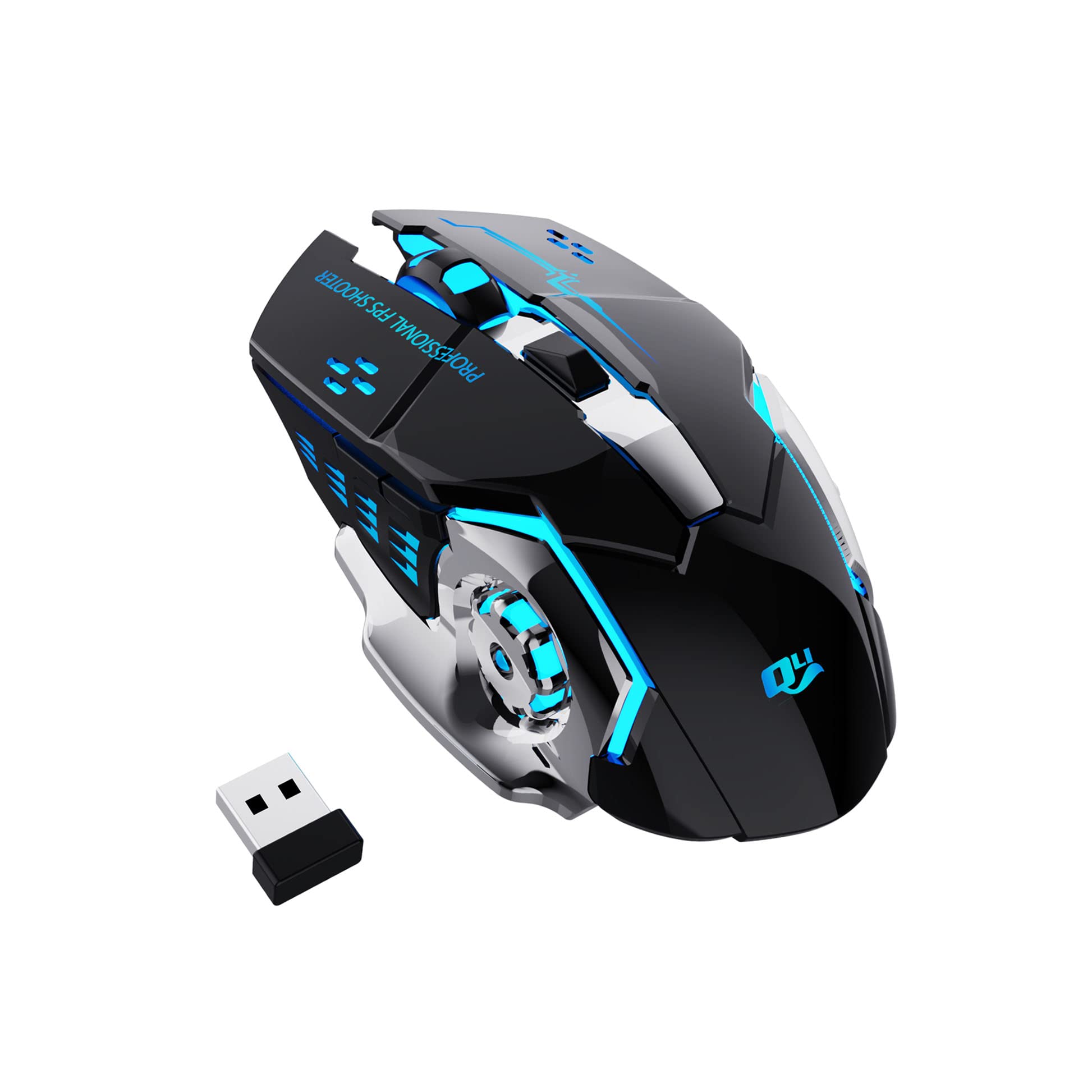 Mua QELIROKY New 2.4G Wireless Rechargeable Gaming Mouse Silent Click ...