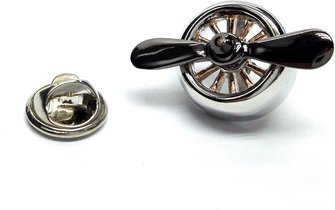 Amazon.com: Aeroplane Aircraft Propellor Lapel Pin Badge: Jewelry