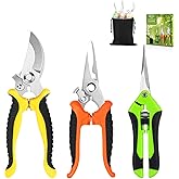 Amazon.com : Garden Pruning Shears 3 Pack Gardening Shears Garden ...