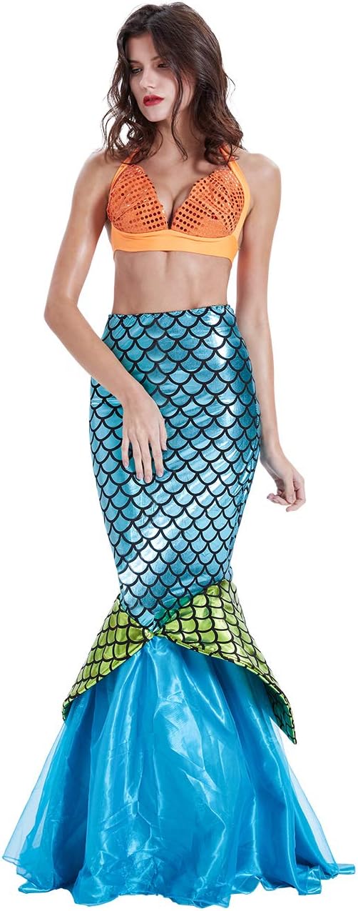 Feynman Ladies Mermain Sexy Bikini Cosplay Halloween Party Performance ...