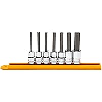 GEARWRENCH 7 Pc. 3/8" Drive Mid-Length Hex Bit Socket Set, Metric - 82546 - Amazon.com
