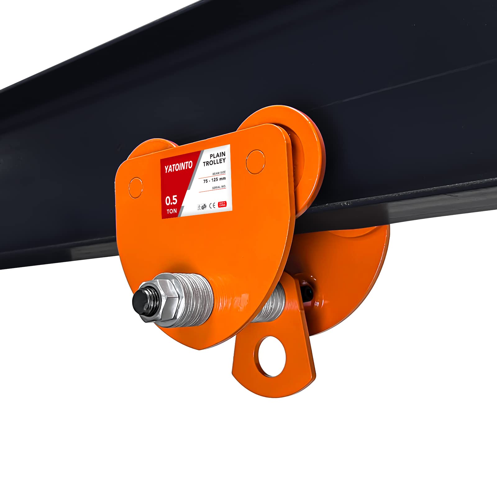 Mua 1100LBS Beam Trolley, 0.5 Ton Capacity 4 Wheels Push Manual Trolley ...
