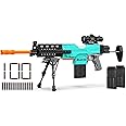 Amazon.com: Minfex Automatic Toy Gun Sniper with Scope, 3 Modes Toy Foam Blasters & Guns with ...