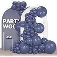 Amazon.com: PartyWoo Dusky Blue Balloons, 140 pcs Dusty Blue Balloons, Blue Balloons Different ...