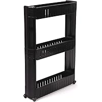 Amazon.com: IdeaWorks 3 Tier Slide Out Storage Tower Laundry / Kitchen ...