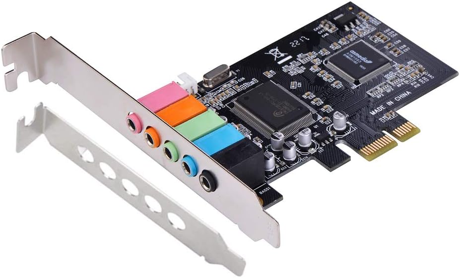 Amazon.com: Optimal Shop PCIe Sound Card for PC Windows 10,5.1 Internal ...