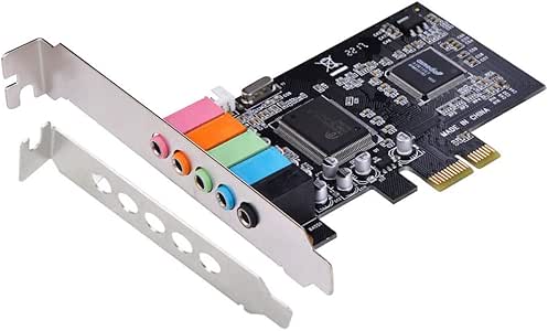 Amazon.com: Optimal Shop PCIe Sound Card for PC Windows 10,5.1 Internal ...