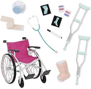 Amazon.com: Our Generation Doll Medical Set with Wheelchair: Toys & Games