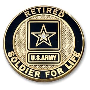 Amazon.com: Army Retired Soldier for Life Lapel Pin: Jewelry