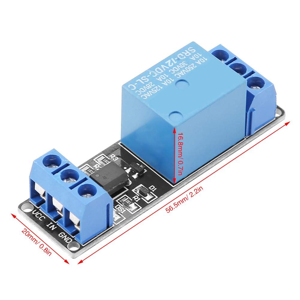 1 Channel Relay-module with Optocoupler Isolation Low Level Trigger ...