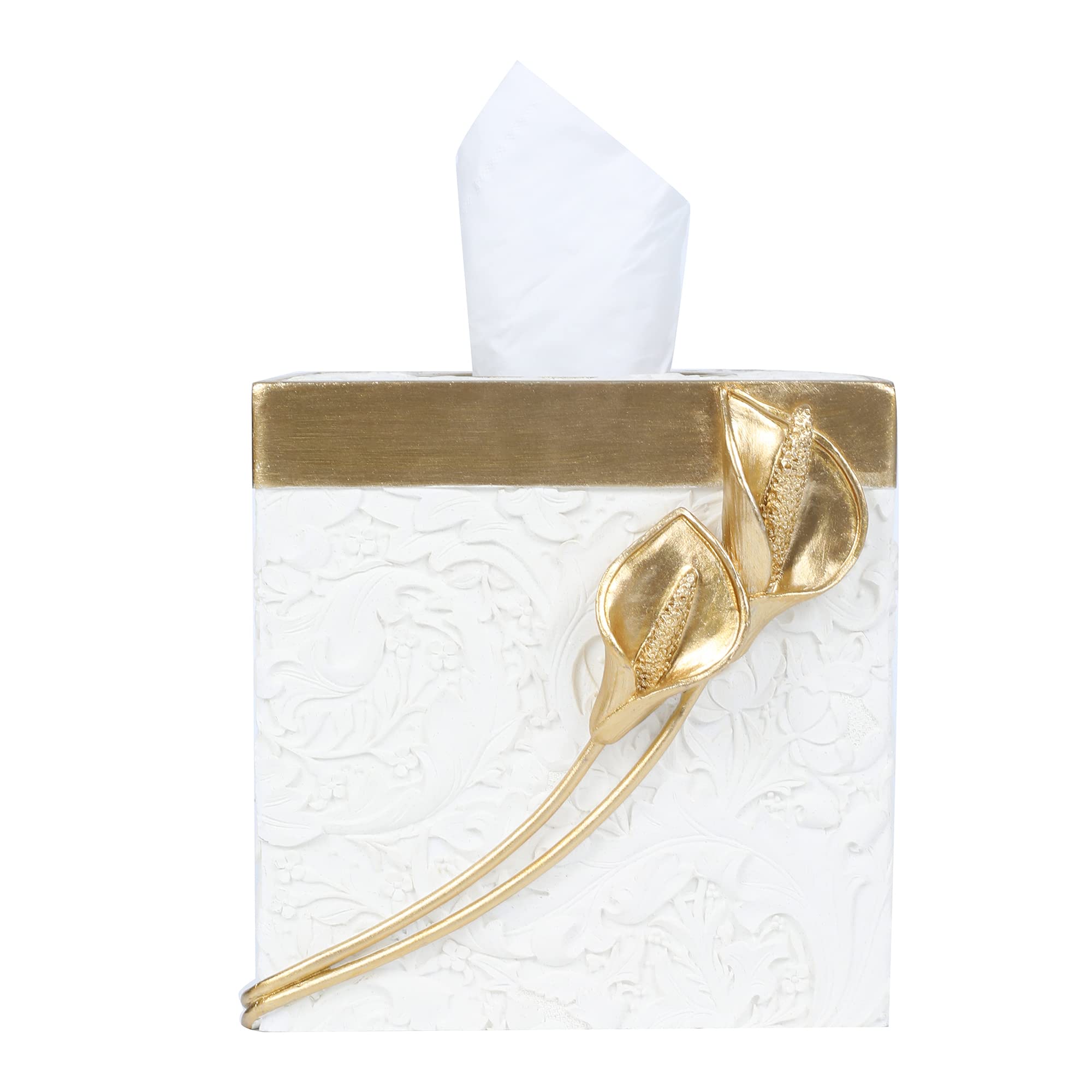 Hymmah Modern Square Tissue Box Cover Holder,Bathroom Accessories Decor ...