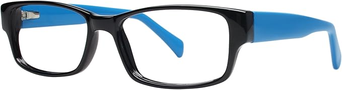 Chill Unisex Youth Eyeglasses - Modern Collection Frames - Black/Blue ...