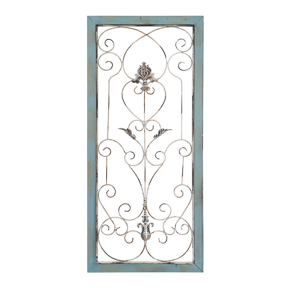 Buy AHUA Large Modern Industrial Wall Decor, Classic Wood Metal Wall ...