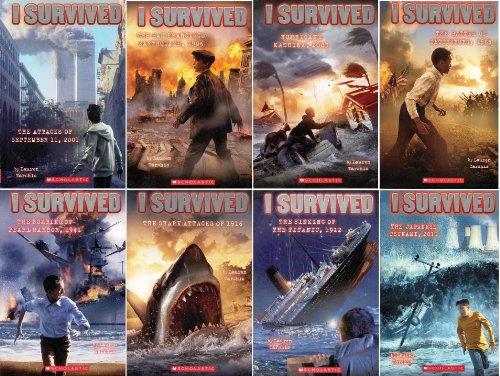 I SURVIVED 8 BOOK SET: Japanese Tsunami 2011 / Sinking of the Titanic ...