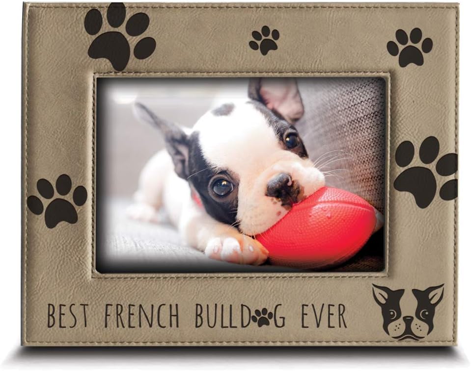 Amazon.com - BELLA BUSTA -Best French Bulldog Ever-Dog Photo Frame ...