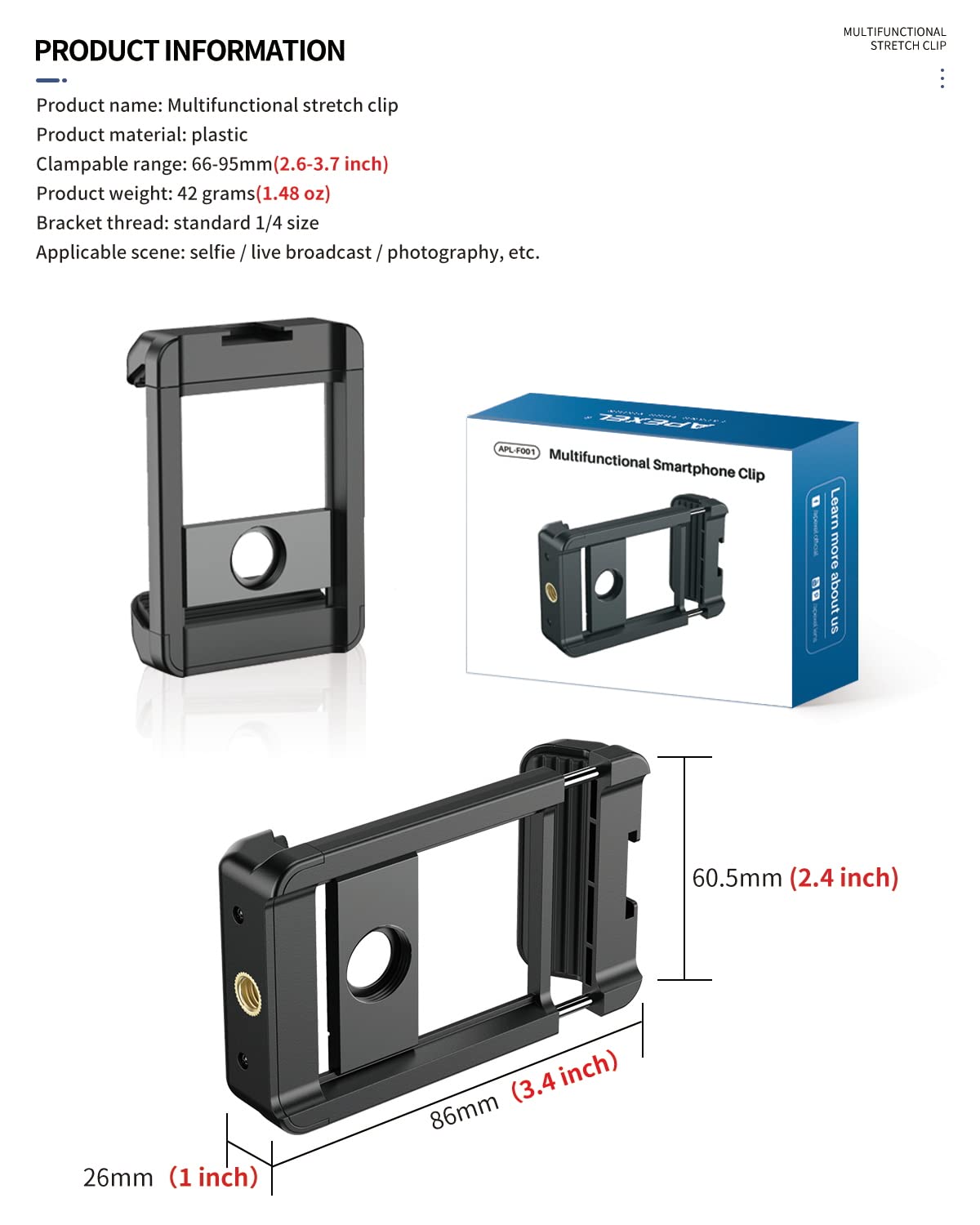 Mua 17 mm Thread Lens Adapter, Telephoto Lens Phone Mount Sturdy and ...