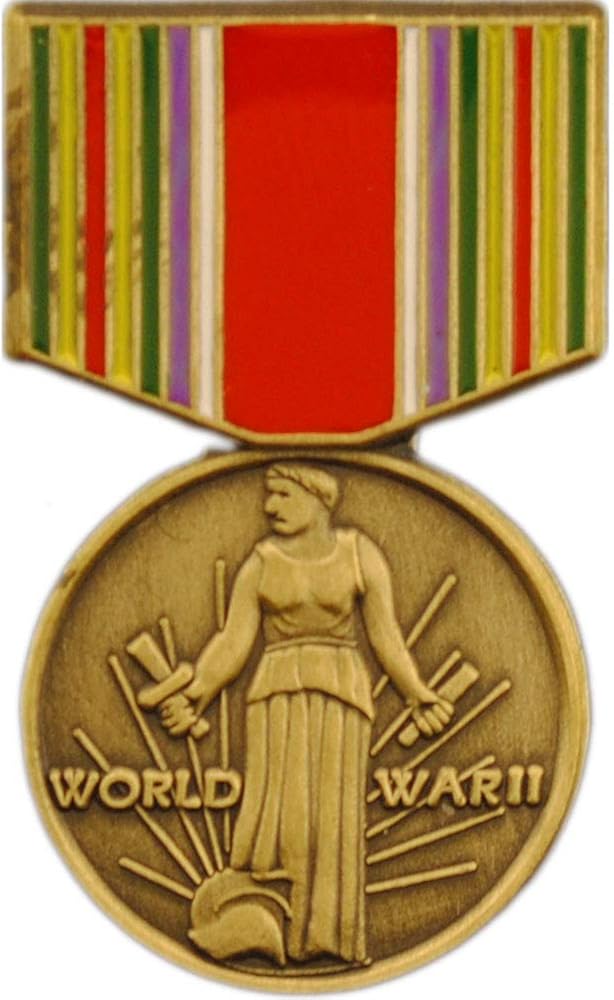 Amazon.com: World War II Victory Pin Medal US Veteran Military ...