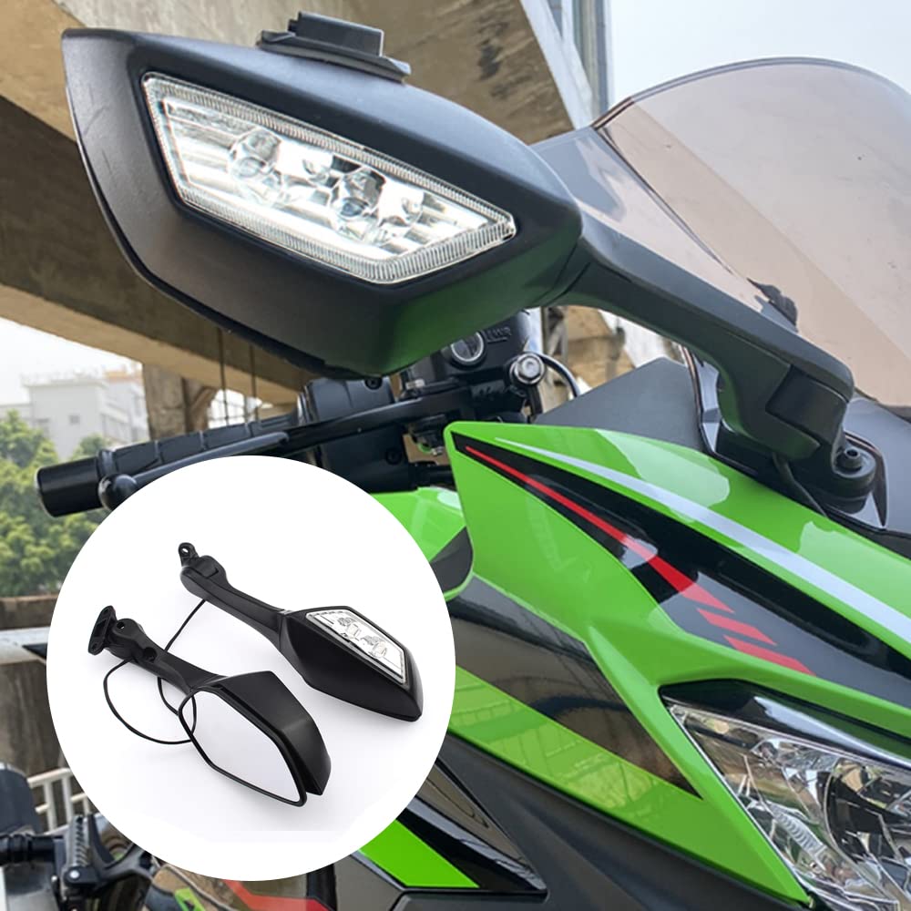 Mua TCKMOTO Motorcycle Rearview Mirror (with Turn Signal) Kawasaki ...