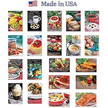 Amazon.com : RECIPES postcard set of 20. Quality post card variety pack ...
