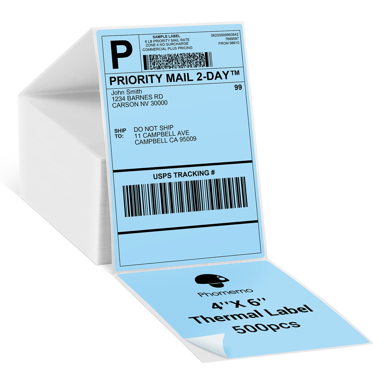Mua Blue Shipping Labels- 4X6'' Thermal Shipping Labels -Fan-Fold ...