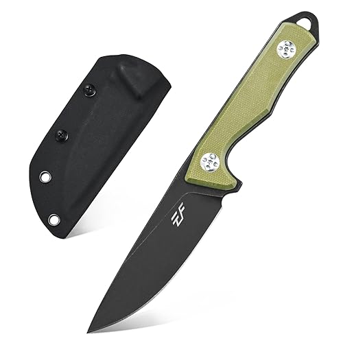 Eafengrow EF107 Fixed Blade Knife with D2 Steel Blade and Kydex Sheath ...