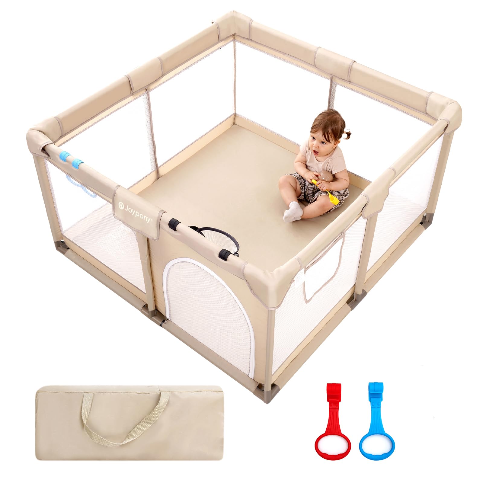 Joypony Playpen, 50X50 in Playpen for Babies and Toddlers, Play Pen for ...