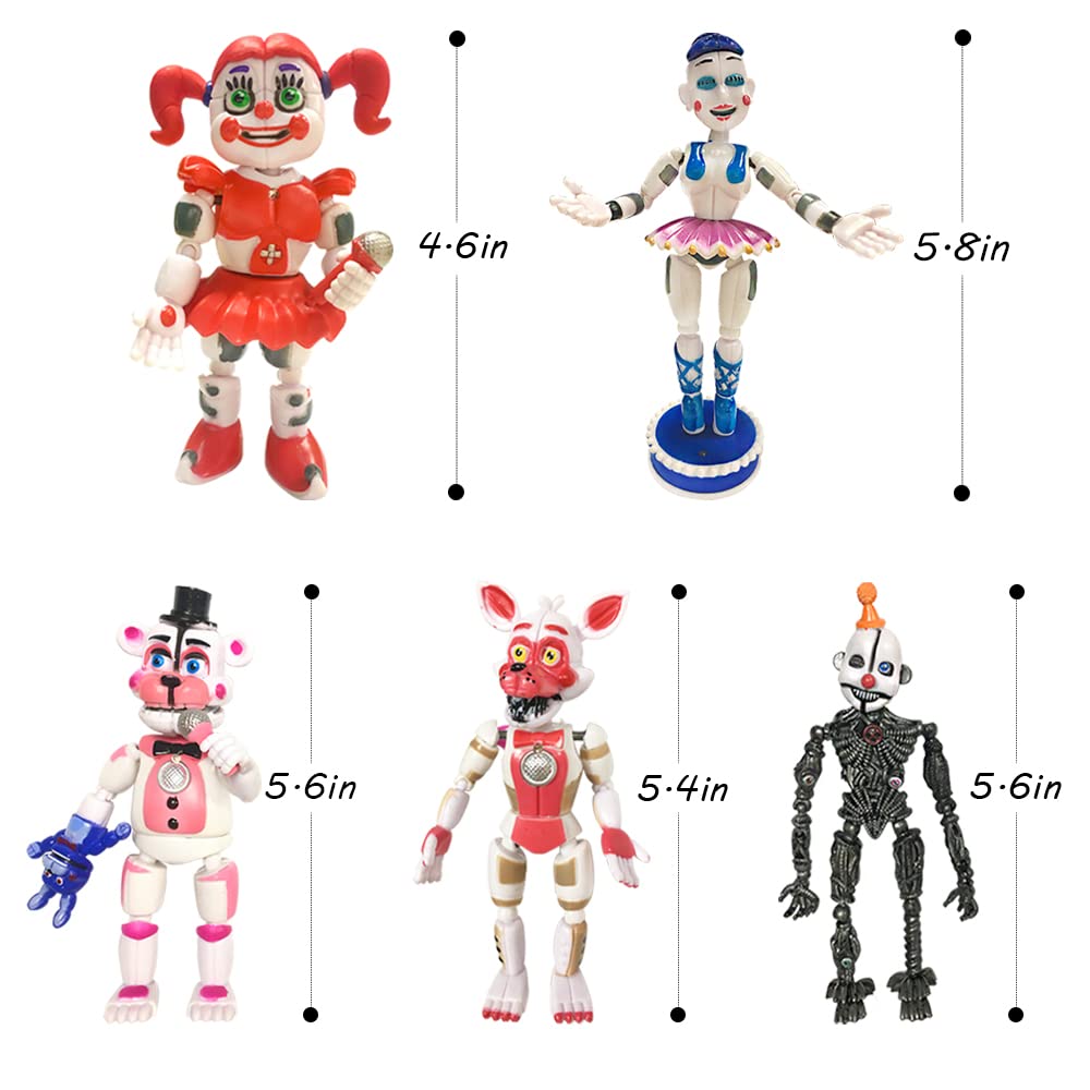 Mua MATECam New Inspired 5PCS/Set FNAF Sister Location Figures ...