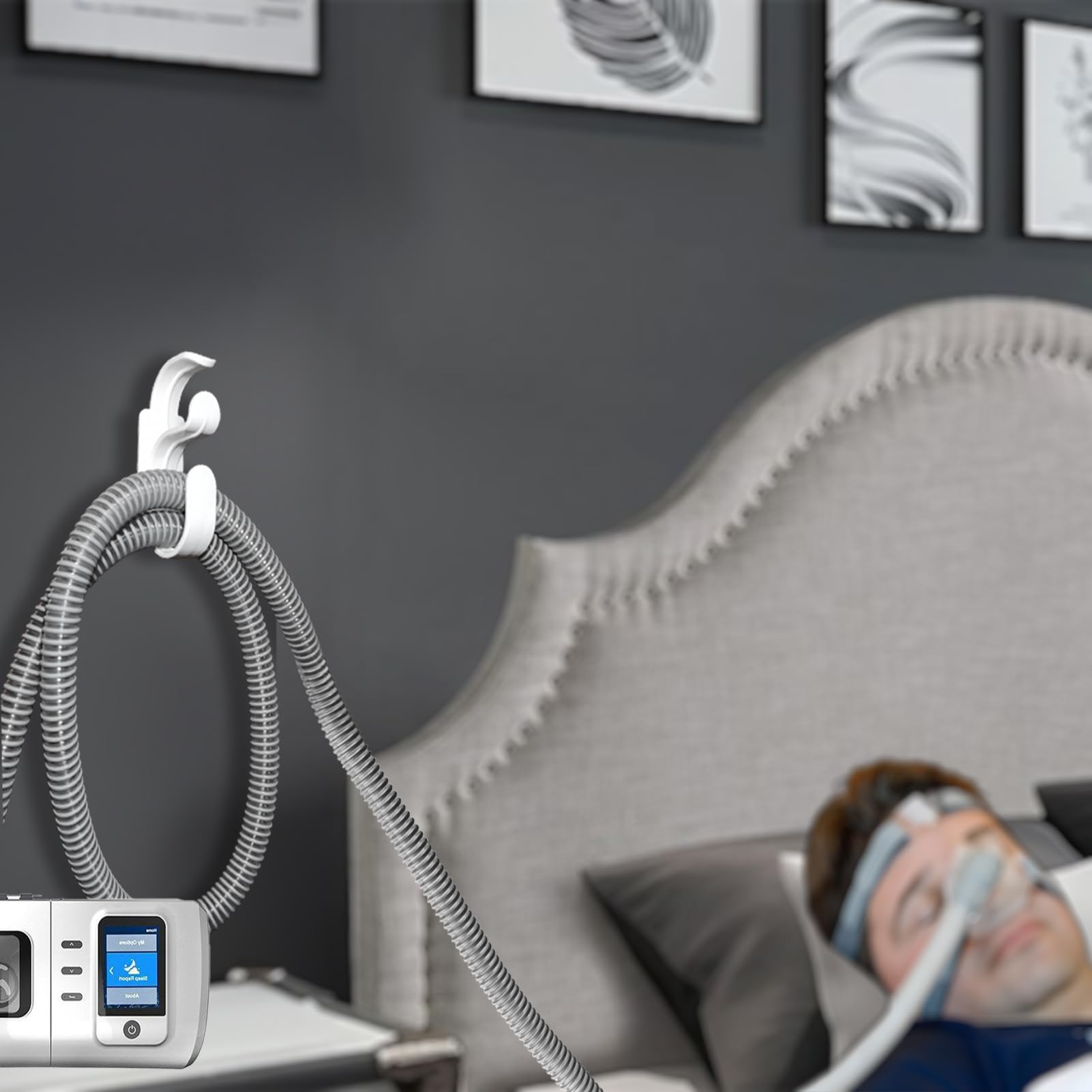 Mua CPAP Hose Hanger for Bed with Anti-Unhook Feature CPAP Hose Mask ...