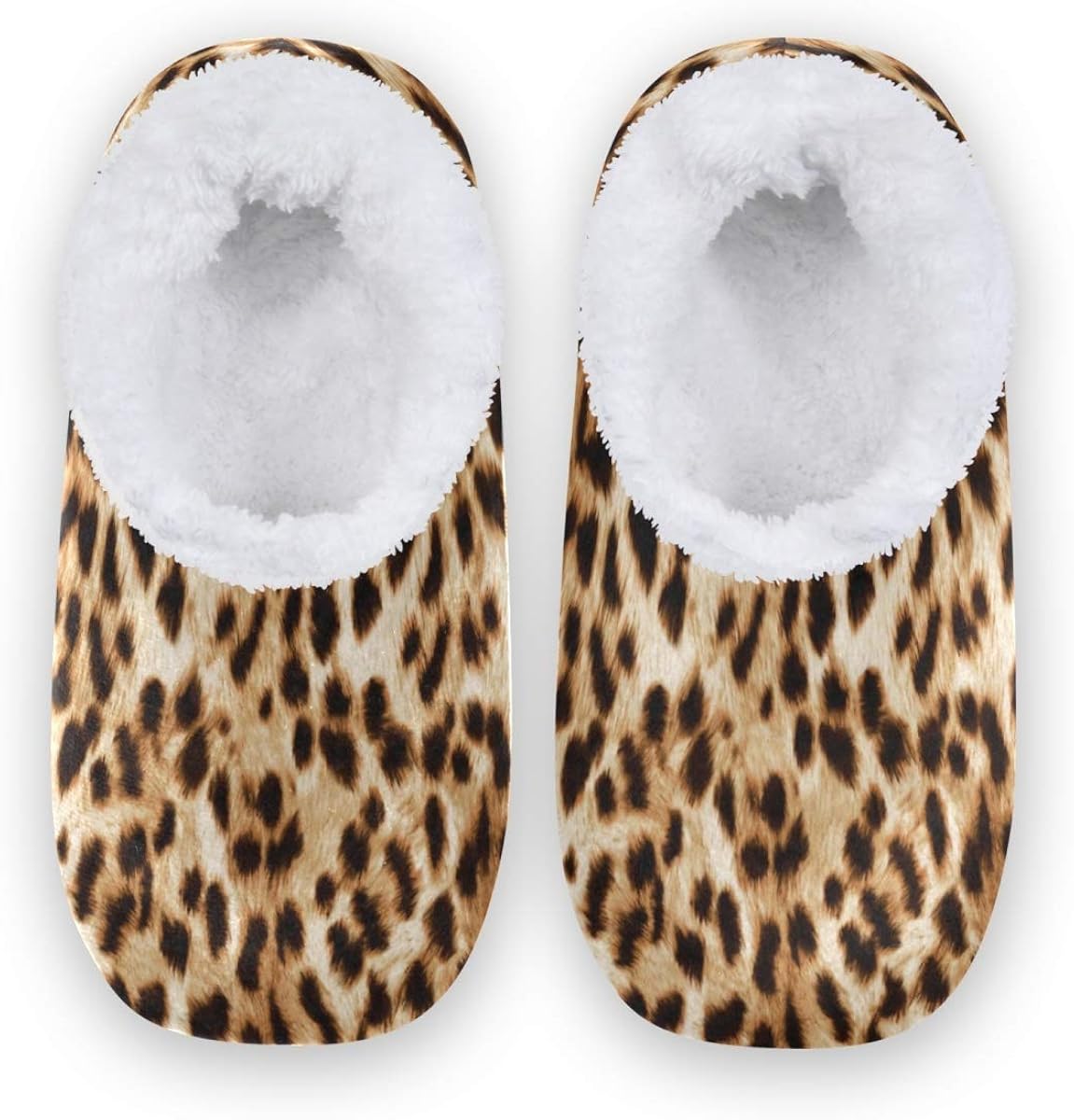 Rxyy Animal Leopard Skin Slippers for Women and Men, Womens Coral ...