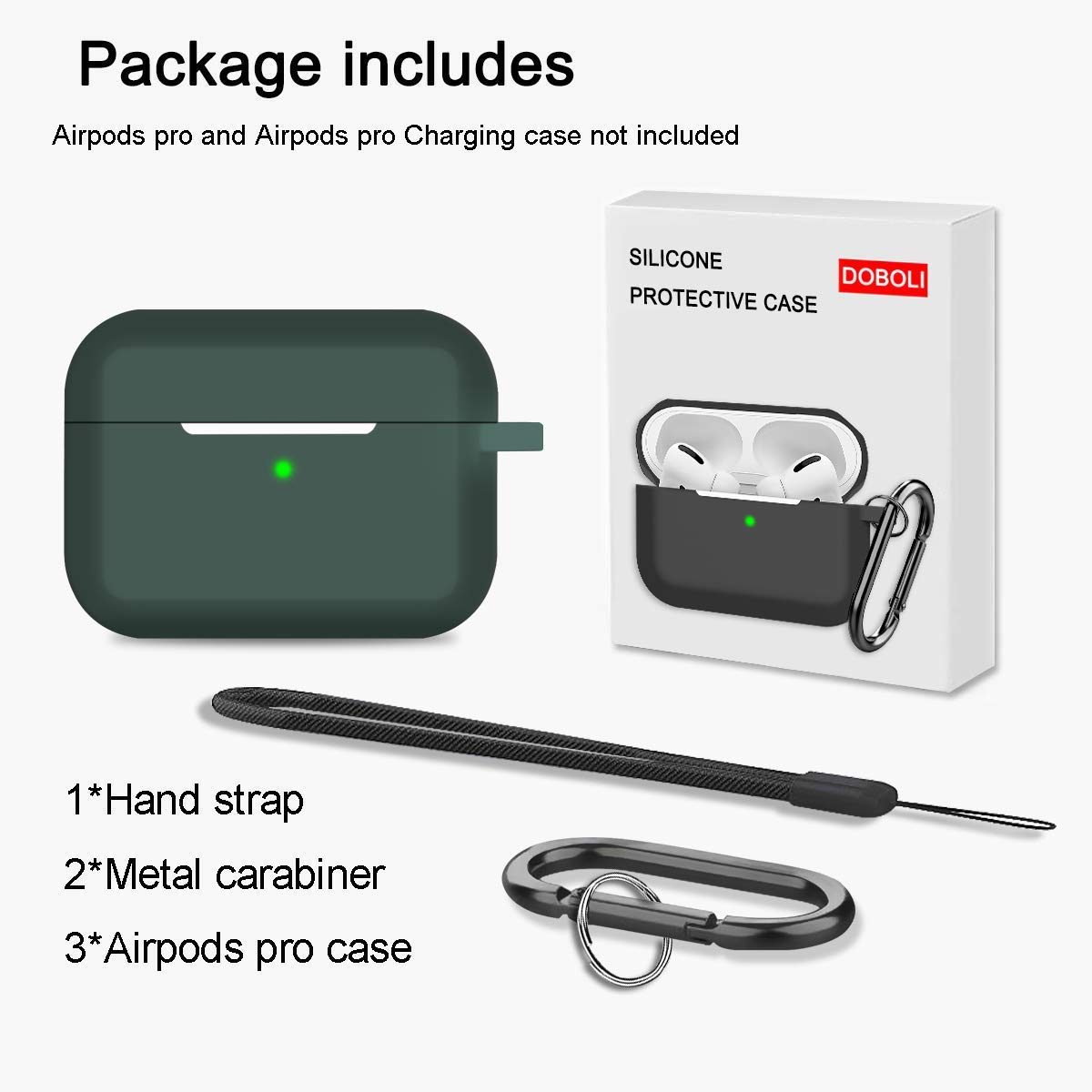 Compatible AirPods Pro Case Cover Silicone Protective Case Skin for ...