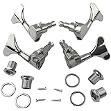 Amazon.com: 4pcs Silver Bass Machine Heads Tuning Pegs Club Button ...