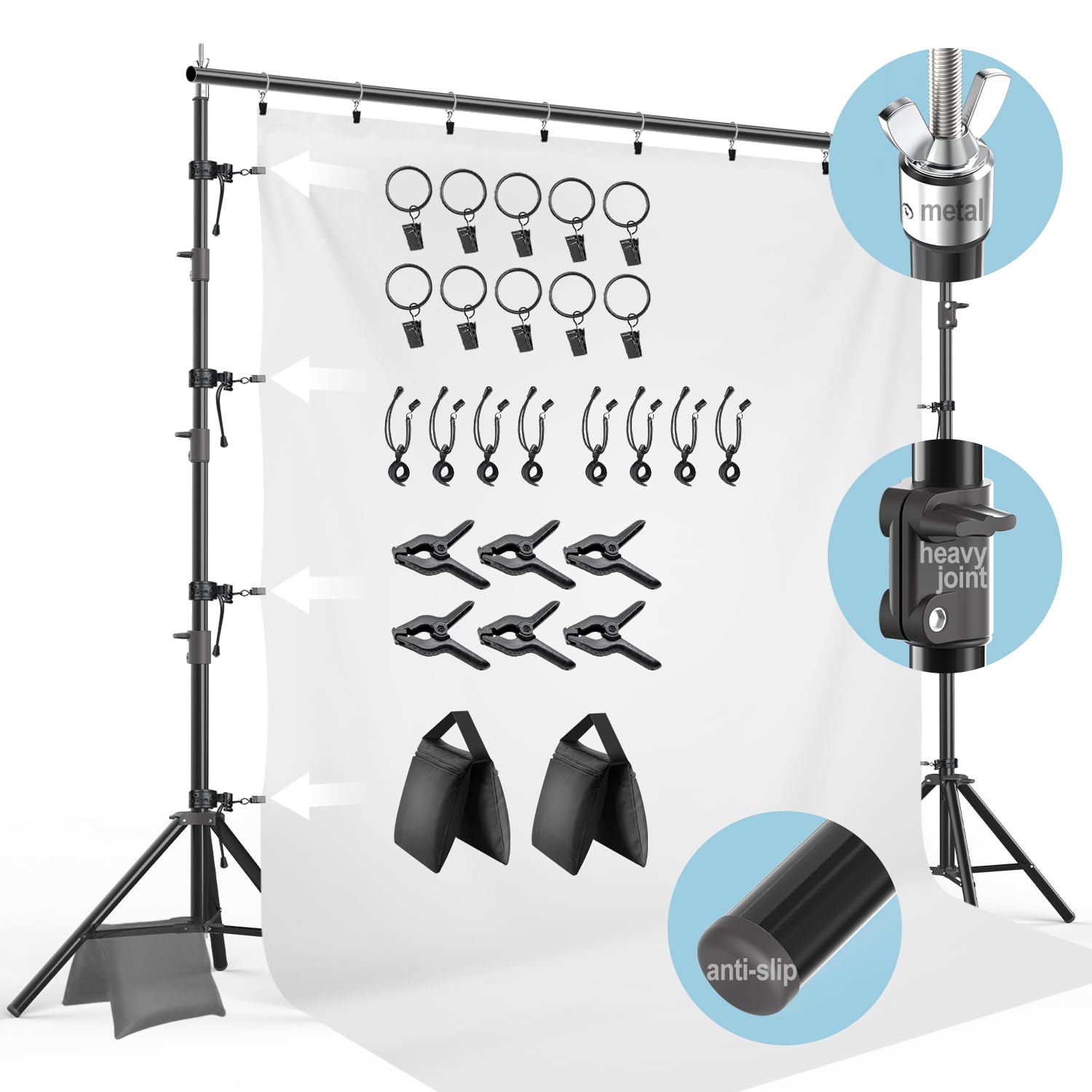 LimoStudio 10 ft. Wide x 10 ft. High (New Generation) Upgrade Heavy ...