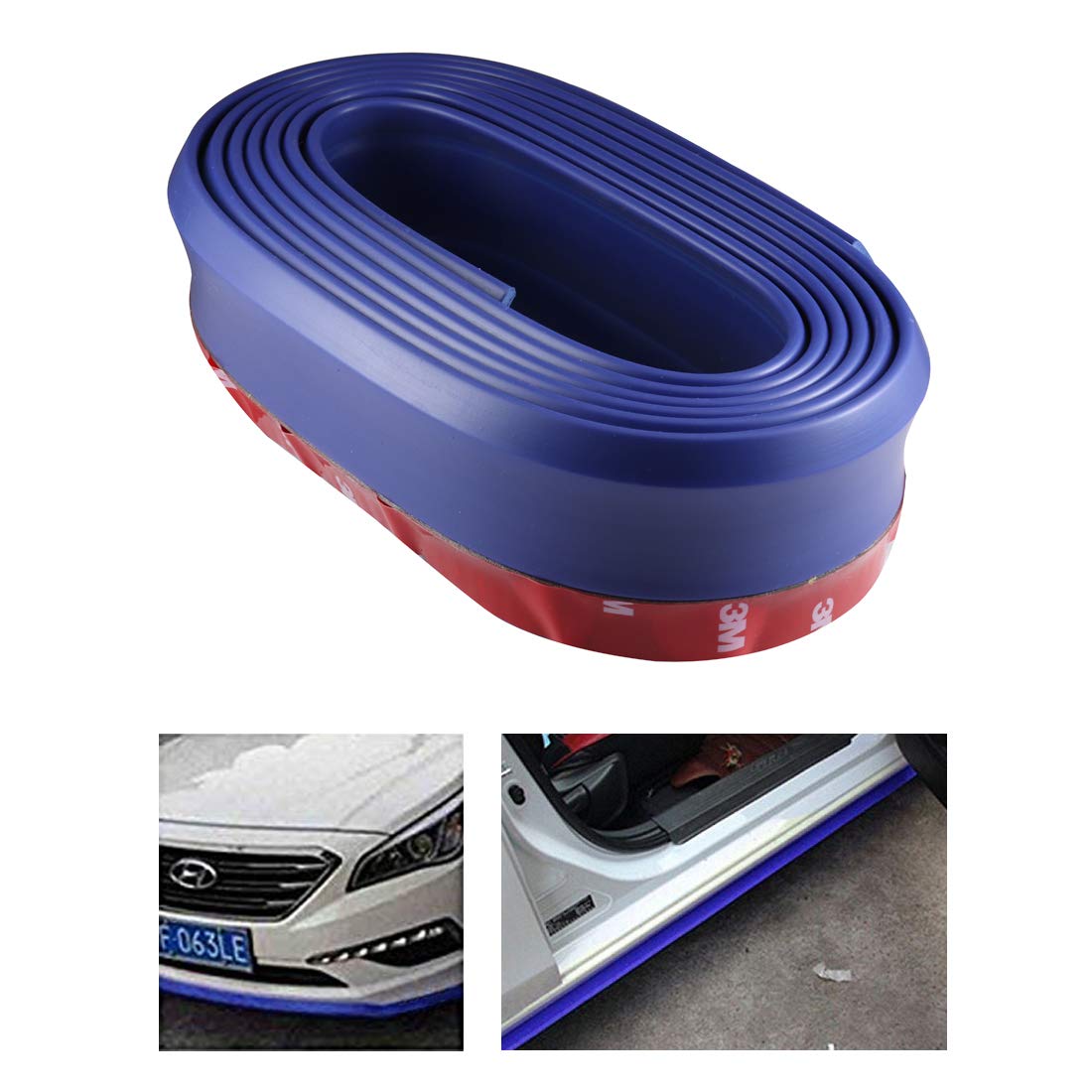 GrowAbout Front Bumper Lip Stick-On Car Body Kit Bumper Lip Side Skirt ...