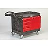 Rubbermaid Commercial Products TradeMaster Tool Storage Utility Cart, 4 ...