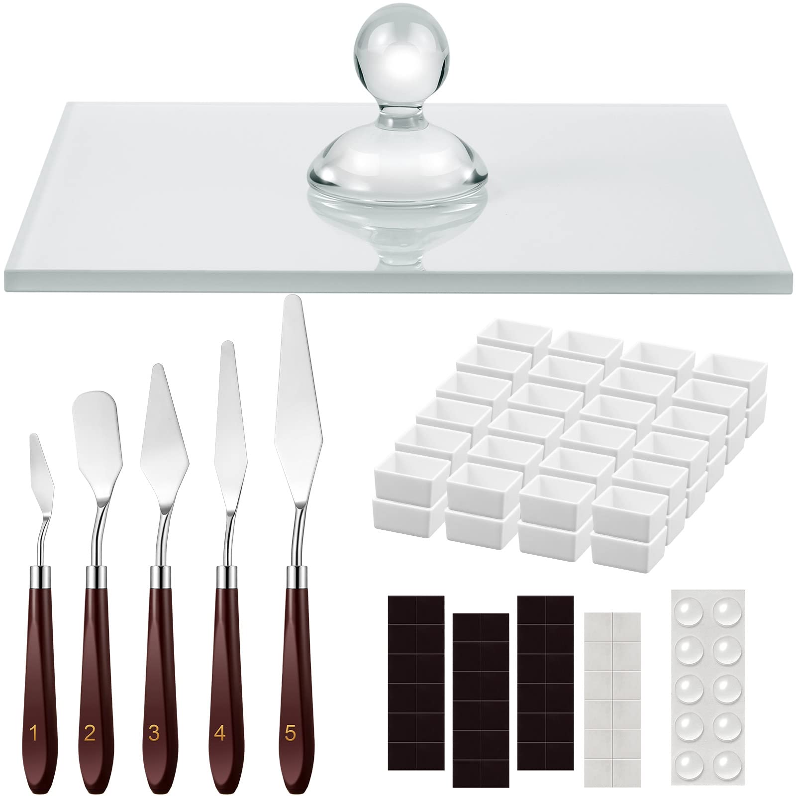 109 pcs Watercolor Paint Muller Set, Watercolor Paint Muller, Glass ...