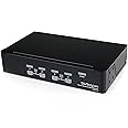 StarTech.com 4 Port Professional VGA USB KVM Switch with Hub - 1U Rack ...