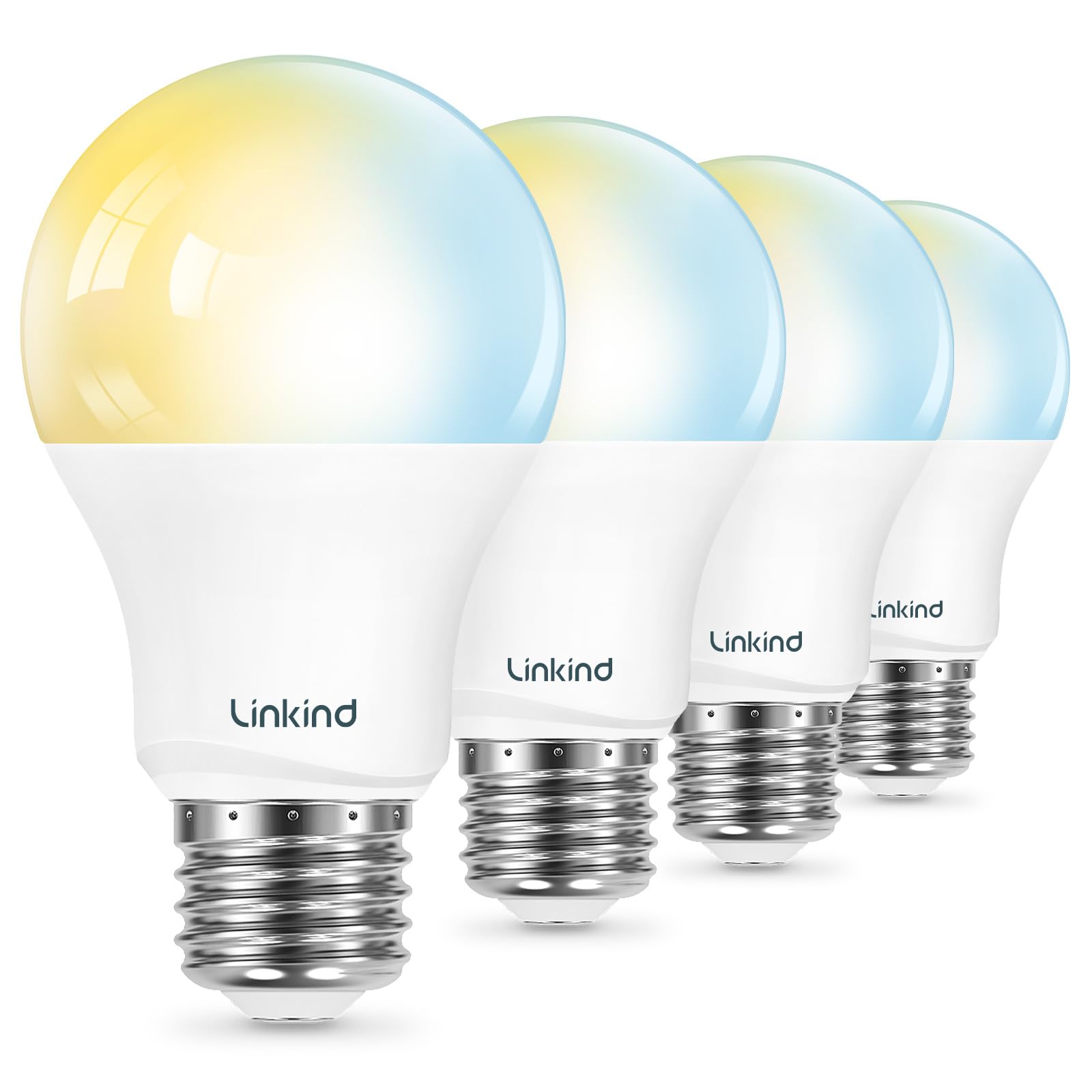 Linkind Smart Light Bulbs, Soft White to Daylight Tunable (2700K-6500K ...