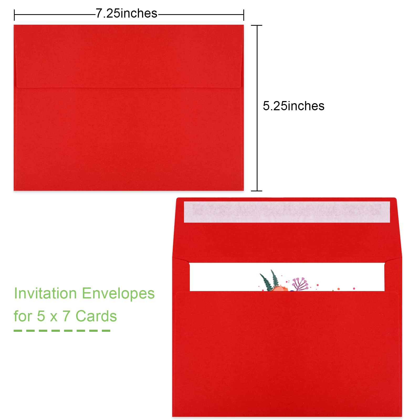 Mua 50 Packs 5x7 Envelopes, A7 5x7 Envelopes for Invitations, Printable ...