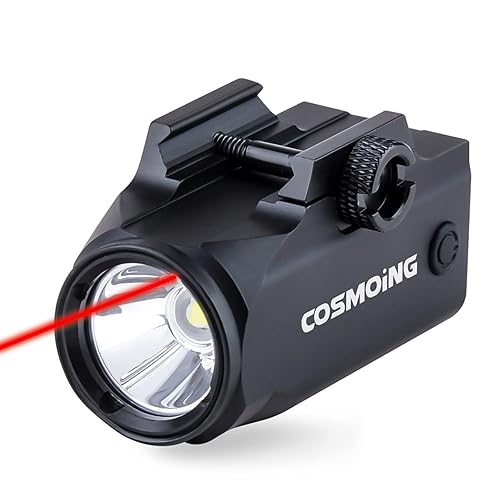 COSMOING Red Laser Light Combo, Magnetic Charging 900 Lumen Laser Sight ...