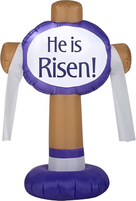 Amazon.com: Easter Inflatable 3.5 Cross Christian Inspirational ...